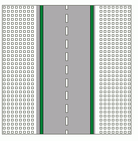 LEGO baseplates to print and cut out - Road baseplates