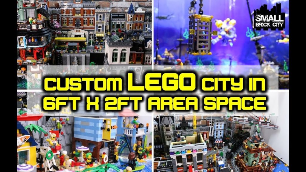 Custom LEGO City Layout and Display in a 6ft x 2ft Area Space! 62,000 ...